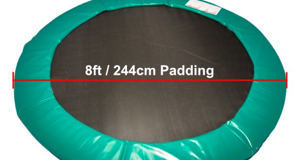 8 foot Trampoline Replacement Padding green