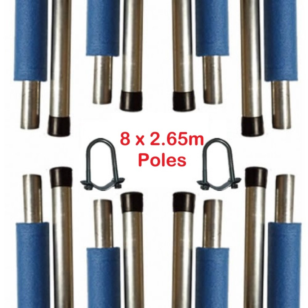 Replacement Trampoline Enclosure Pole (Set of 8)