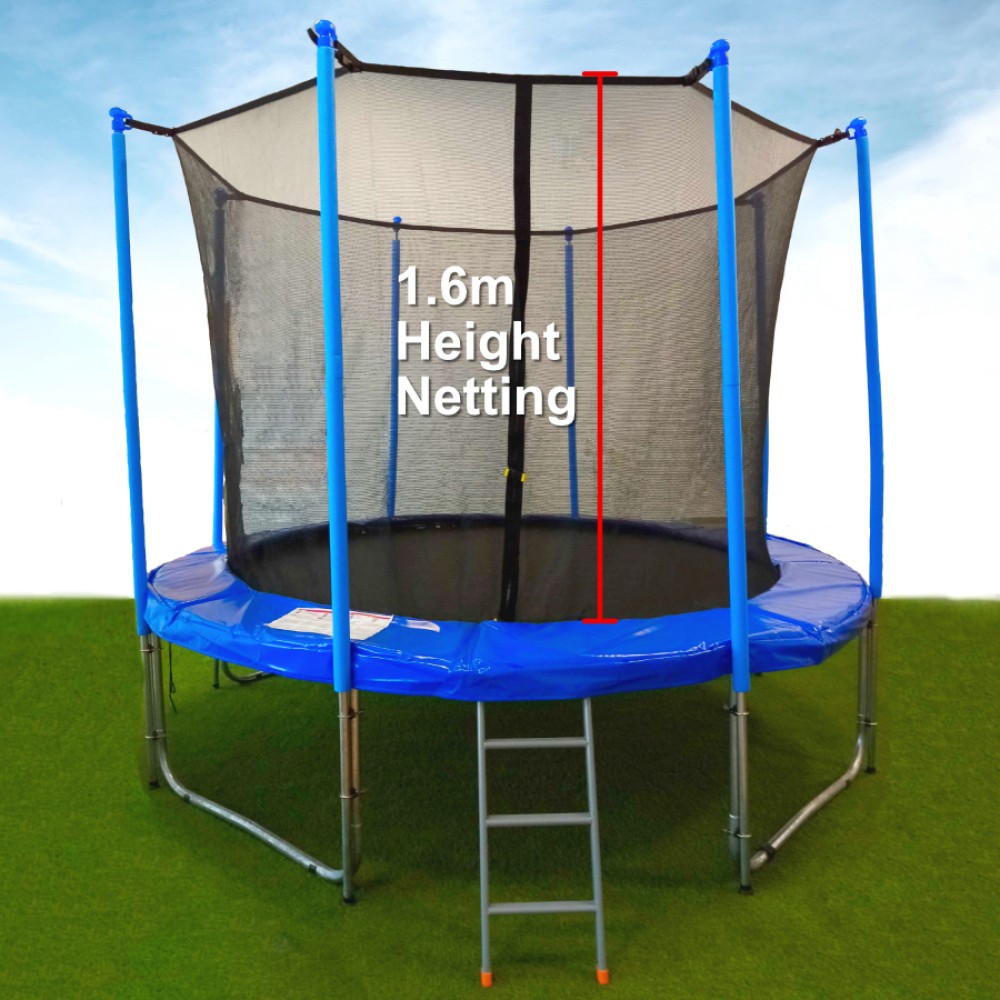 10 Ft Trampoline Netting (inside type for 6 straight poles)