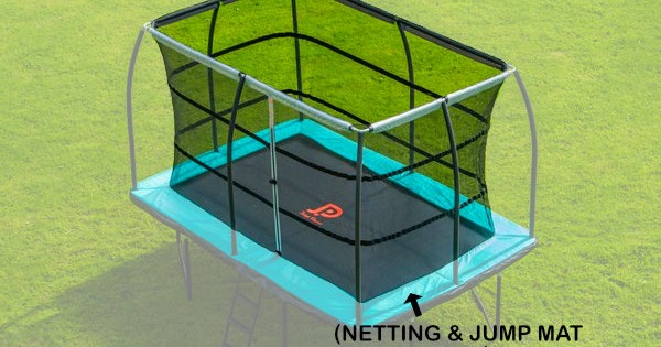 12 ft x 8 ft Jump Power Mat with Enclosure Netting